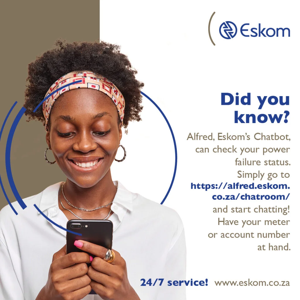 Meet Alfred: Introducing Eskom Chatbot For Power Failure Status Checks ...
